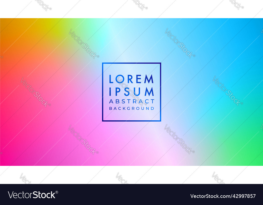Smooth rainbow gradient multicolor background Vector Image