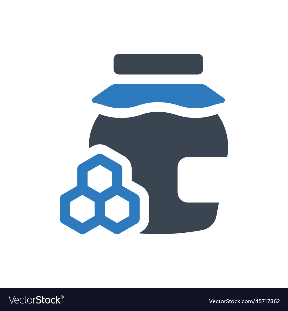 Honey jar icon Royalty Free Vector Image - VectorStock