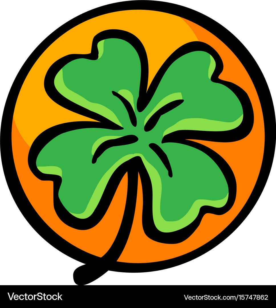 Lucky irish clover for st patricks day Royalty Free Vector