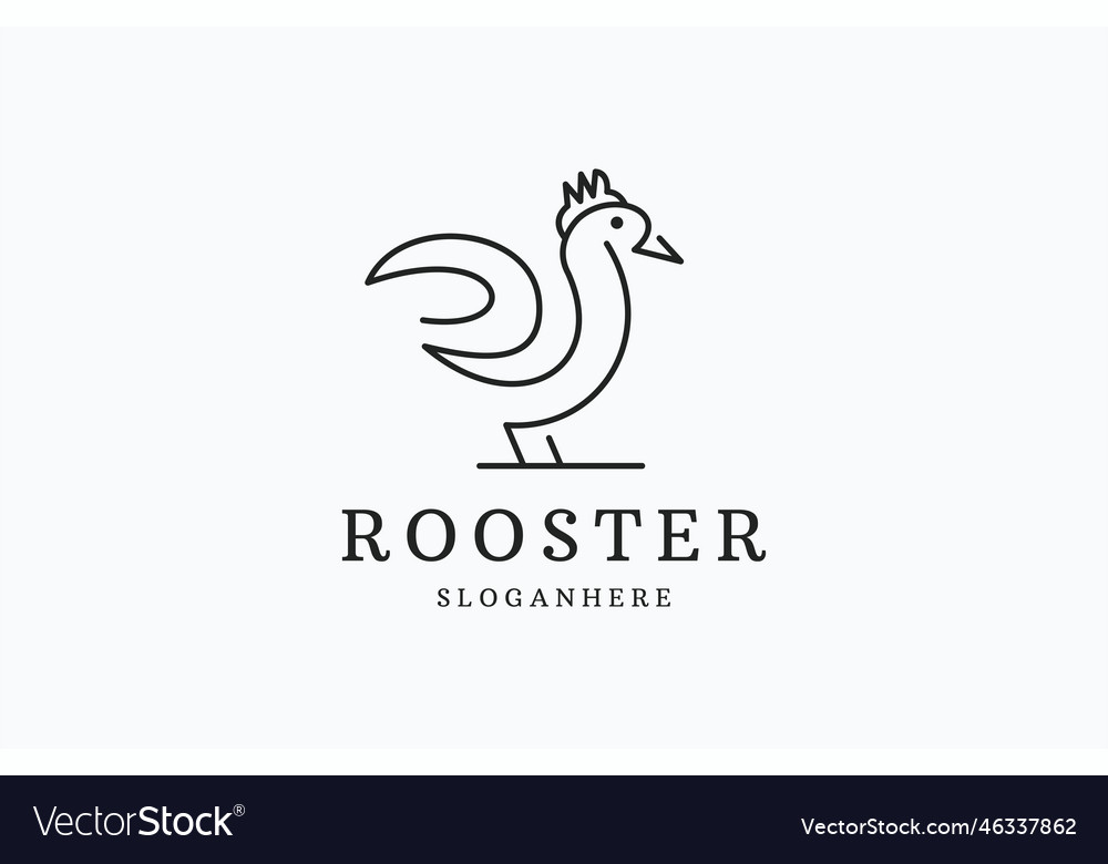 Rooster Royalty Free Vector Image - VectorStock