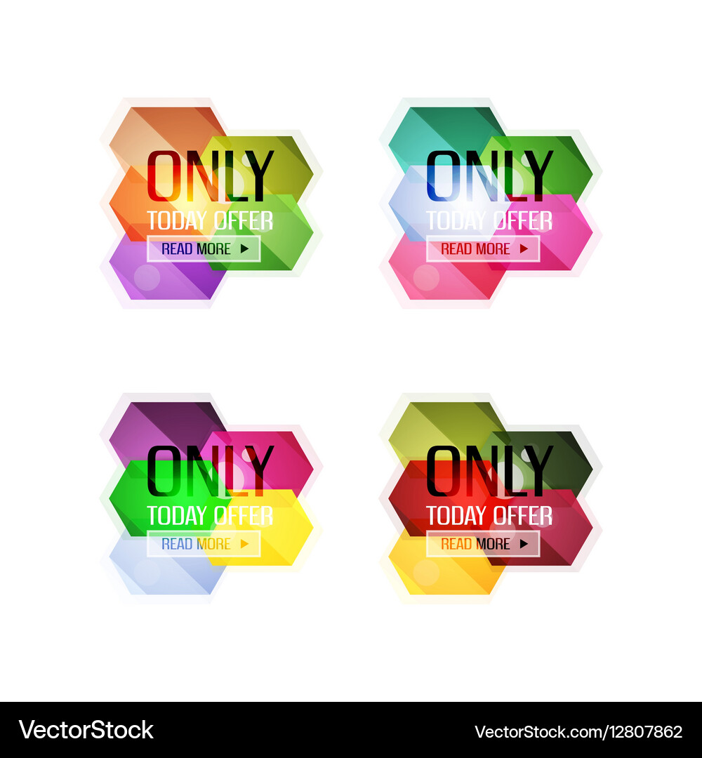 Special offer stickers and banners Royalty Free Vector Image