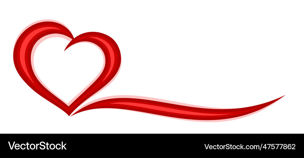 Symbol of stylized heart Royalty Free Vector Image