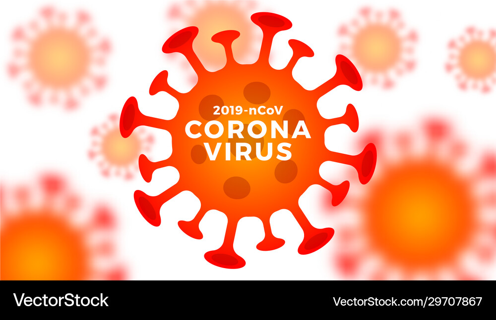 2019-ncov coronavirus cells on white background Vector Image