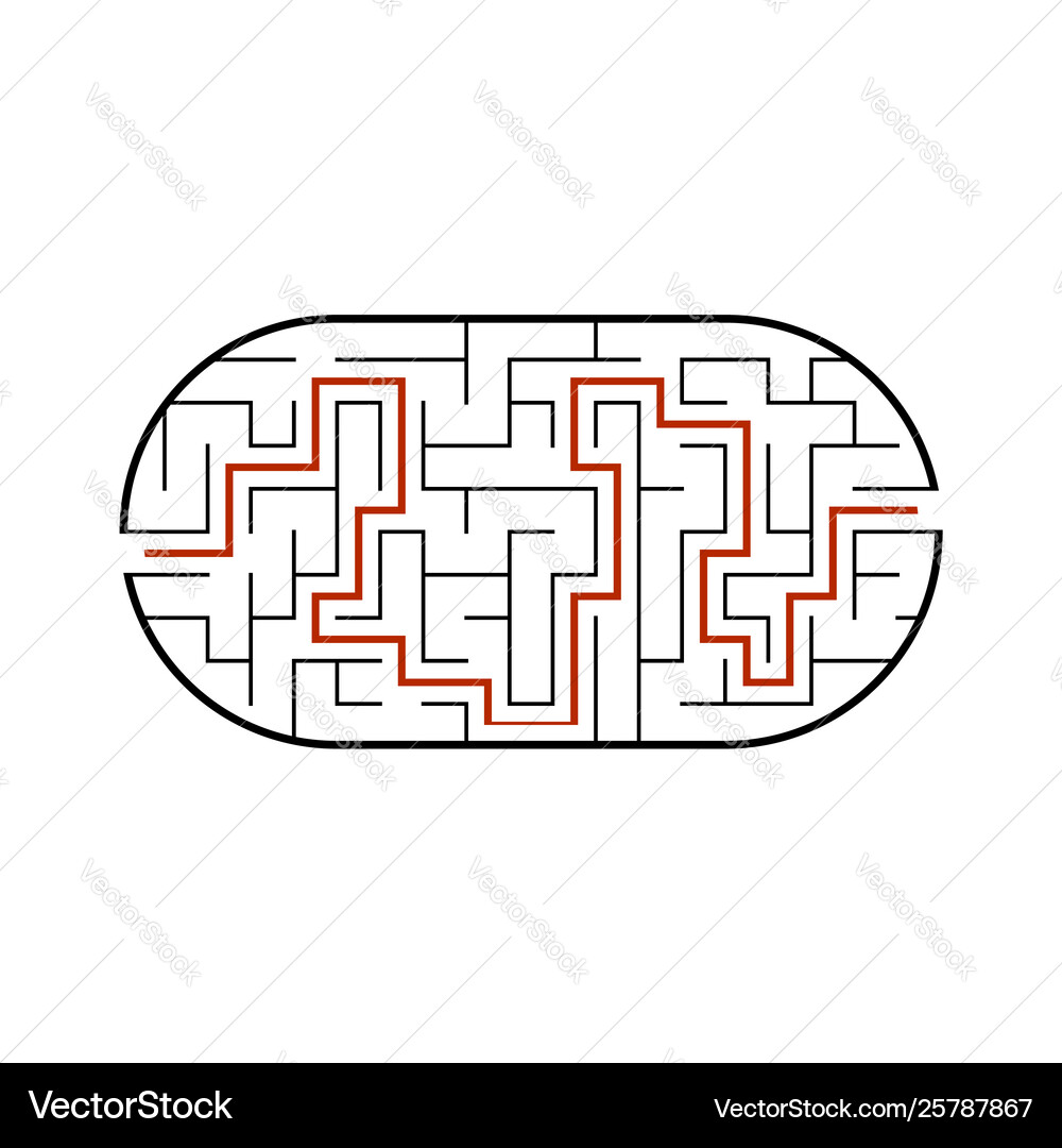 Abstract labyrinth game for kids puzzle Royalty Free Vector
