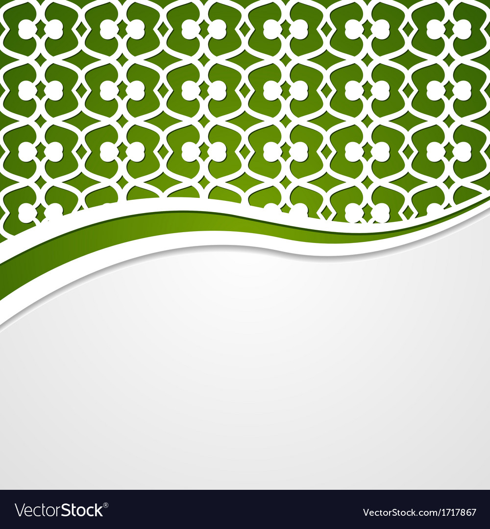 Green patterned background Royalty Free Vector Image
