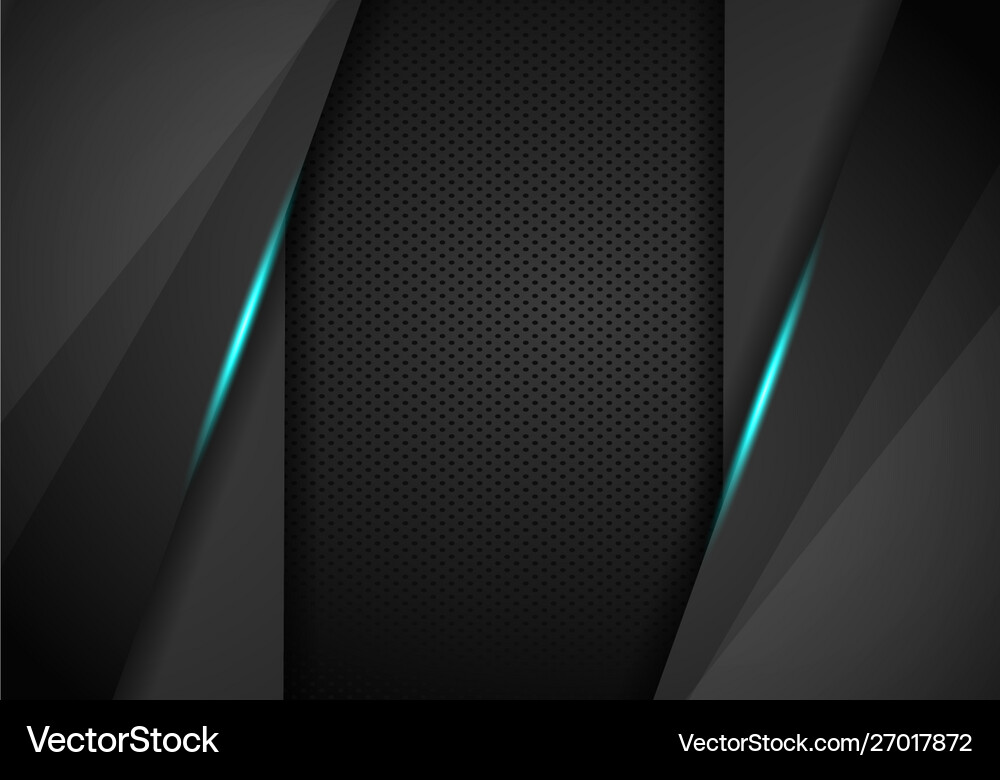 Abstract modern blue black carbon fiber textured Vector Image