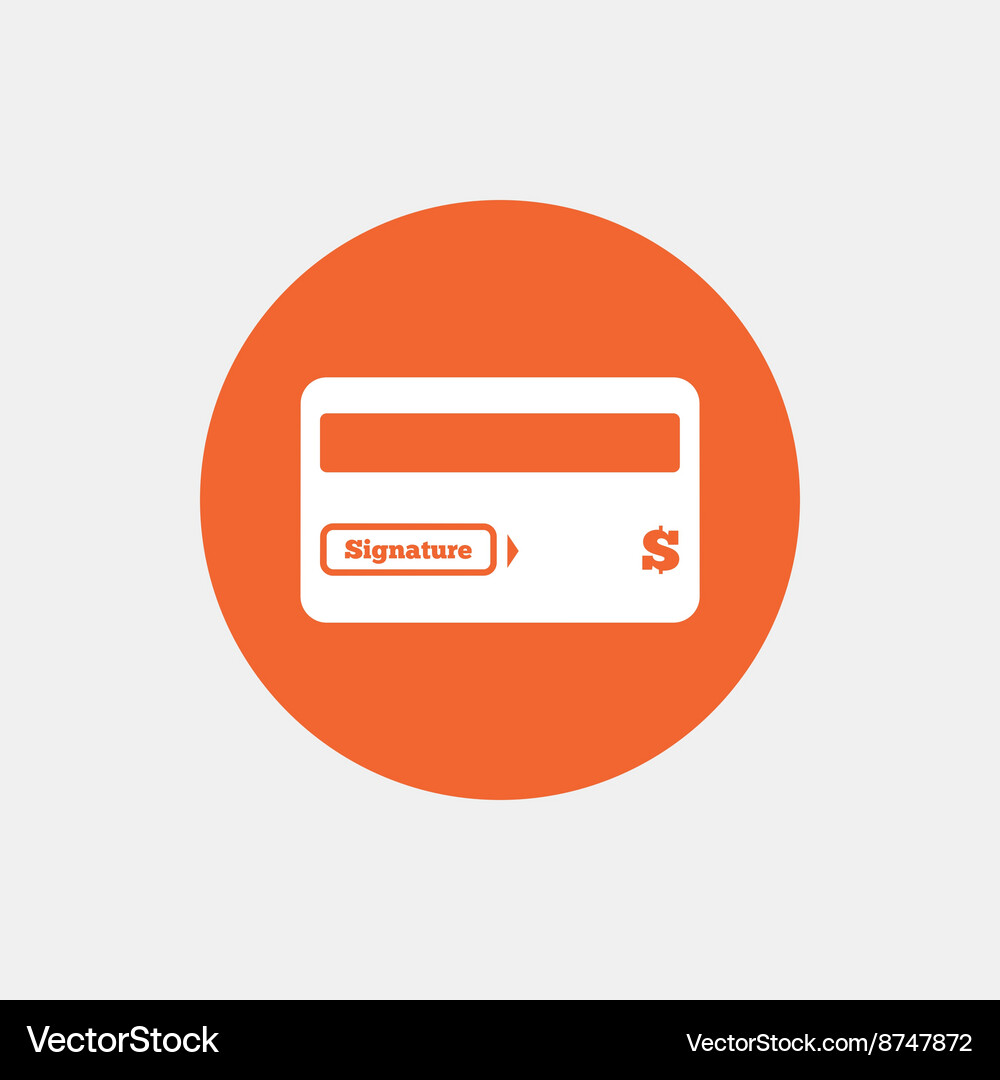 Credit card sign icon debit symbol Royalty Free Vector Image