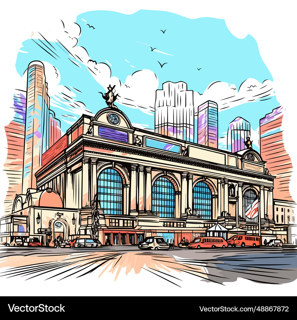 Grand central terminal grand central terminal Vector Image