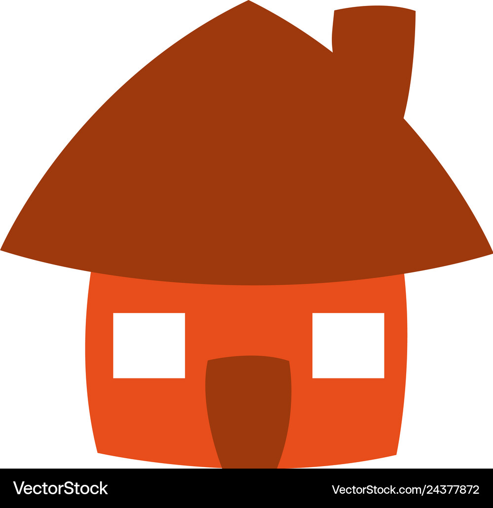 House cartoon doodle symbol Royalty Free Vector Image
