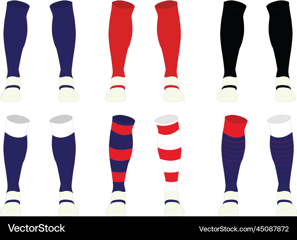 Junior and adult cool max socks Royalty Free Vector Image