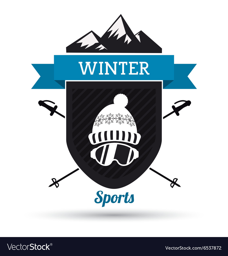 Winter sport design Royalty Free Vector Image - VectorStock