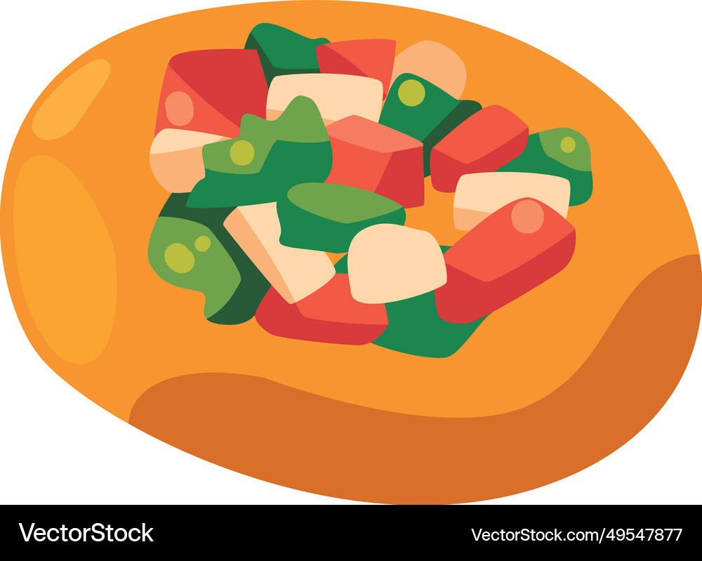 Chile food traditional Royalty Free Vector Image