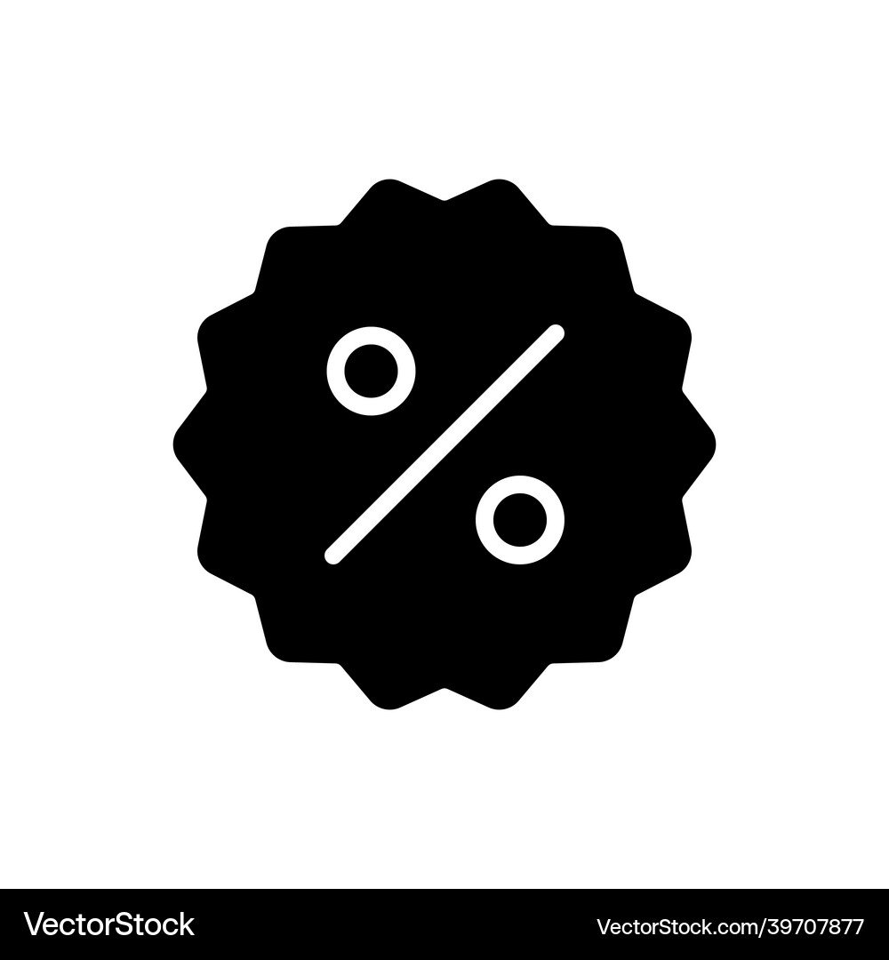 Discount sale icon promotion Royalty Free Vector Image