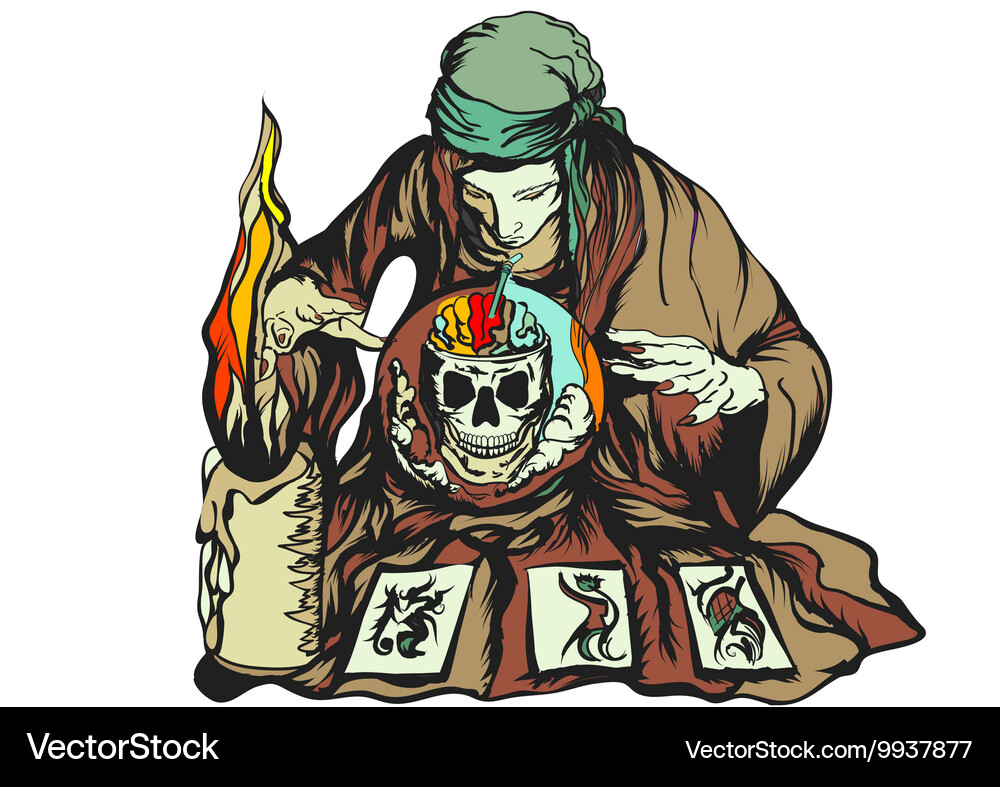 Fortune teller Royalty Free Vector Image - VectorStock