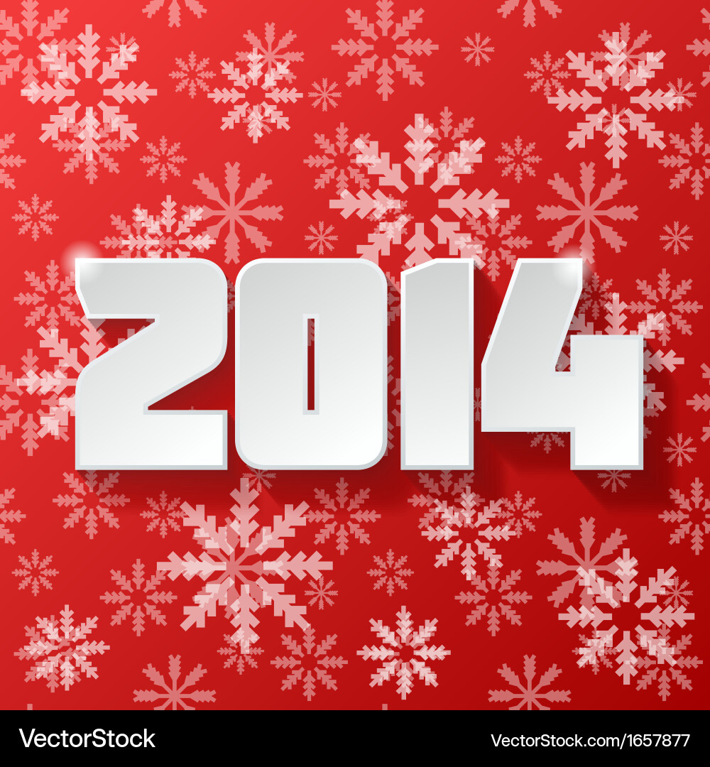 Happy new year 2014 design Royalty Free Vector Image