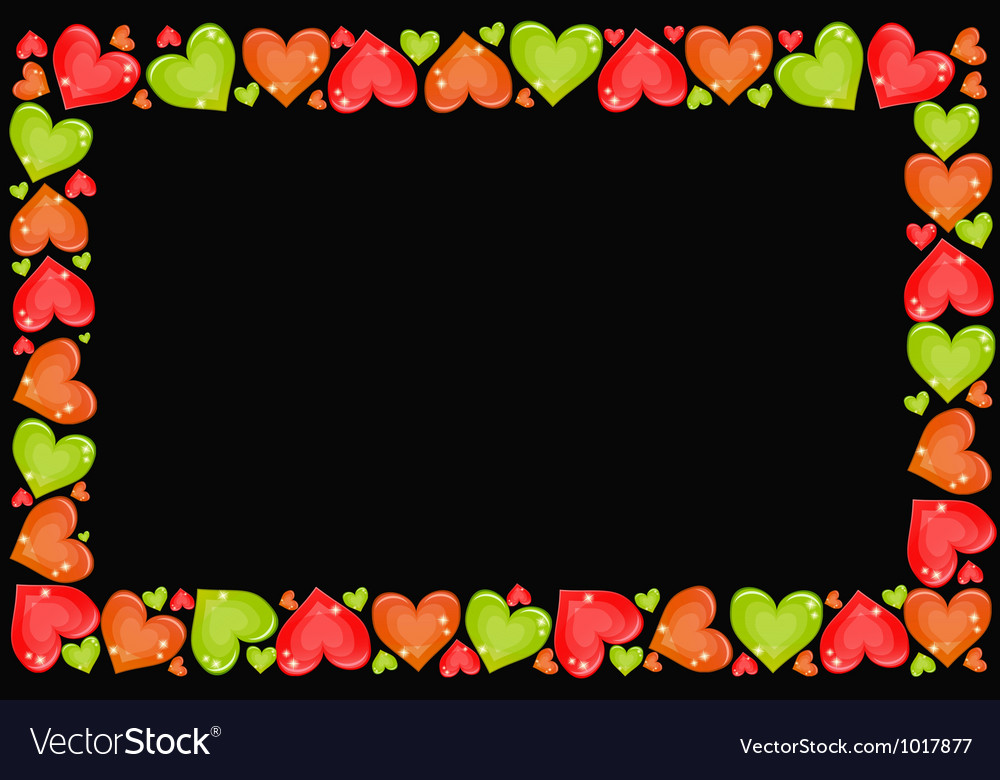 Heart frame Royalty Free Vector Image - VectorStock