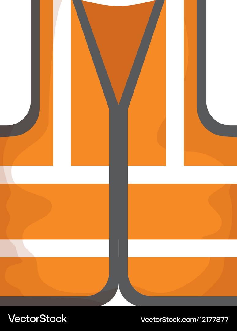 Industrial vest wear Royalty Free Vector Image
