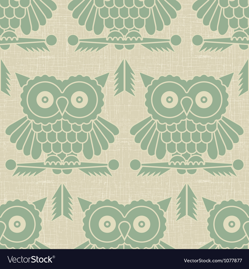 Owls pattern Royalty Free Vector Image - VectorStock