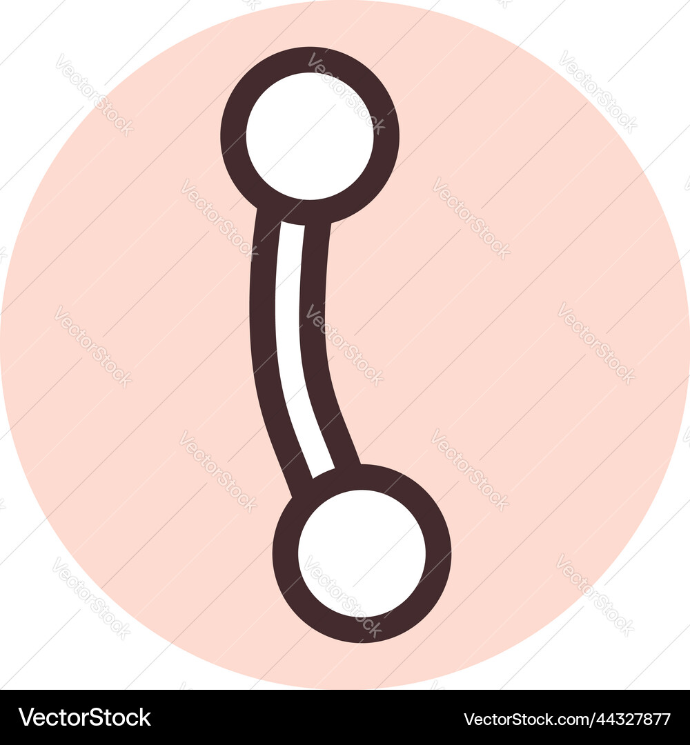 Piercing jewelry on a white background Royalty Free Vector