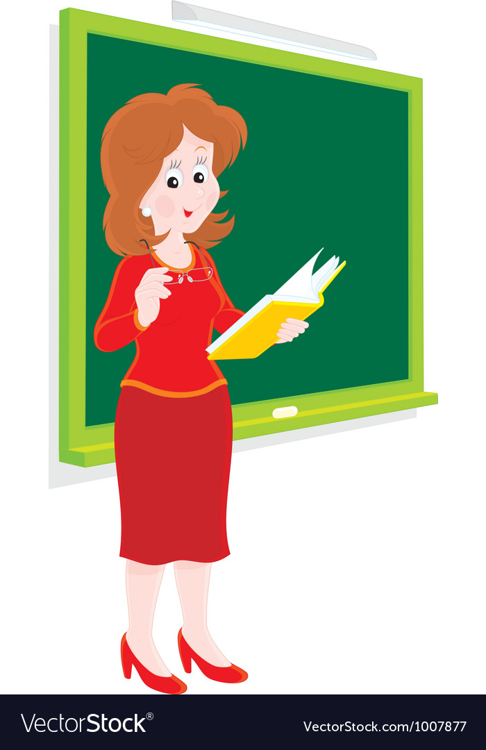 School teacher Royalty Free Vector Image - VectorStock