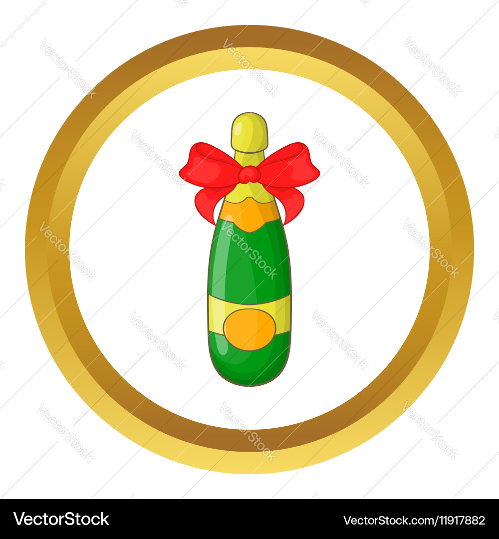 Bottle of champagne icon Royalty Free Vector Image