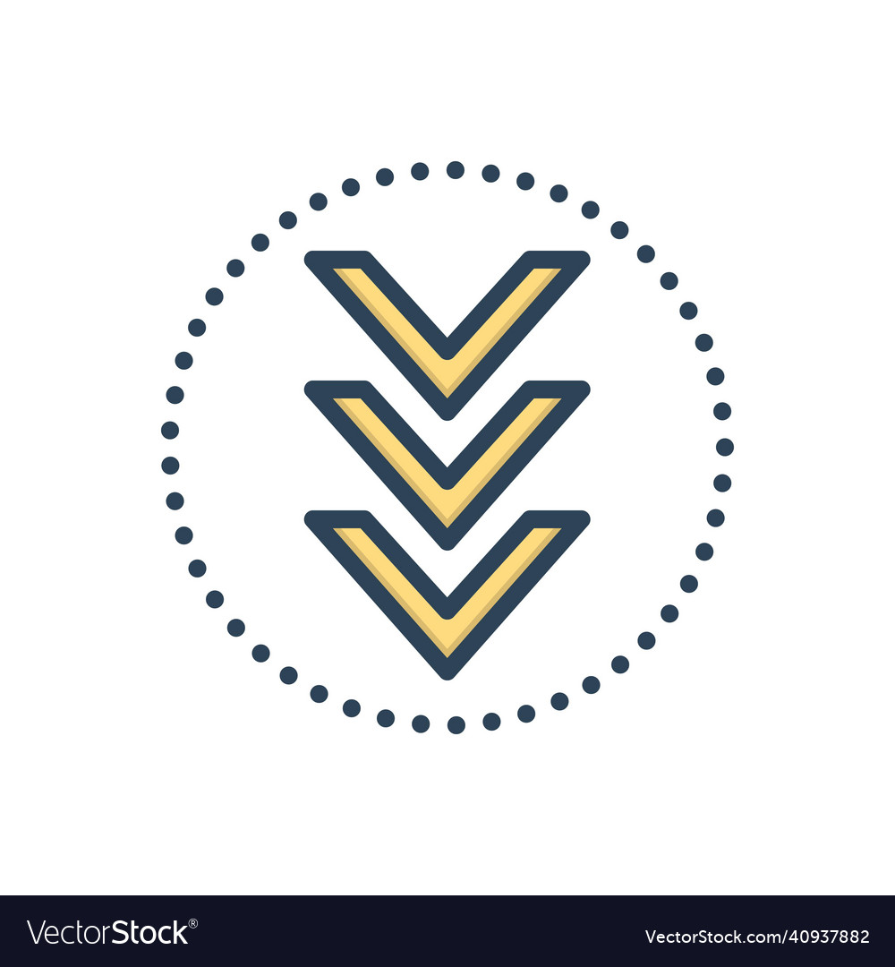 Down Royalty Free Vector Image - VectorStock