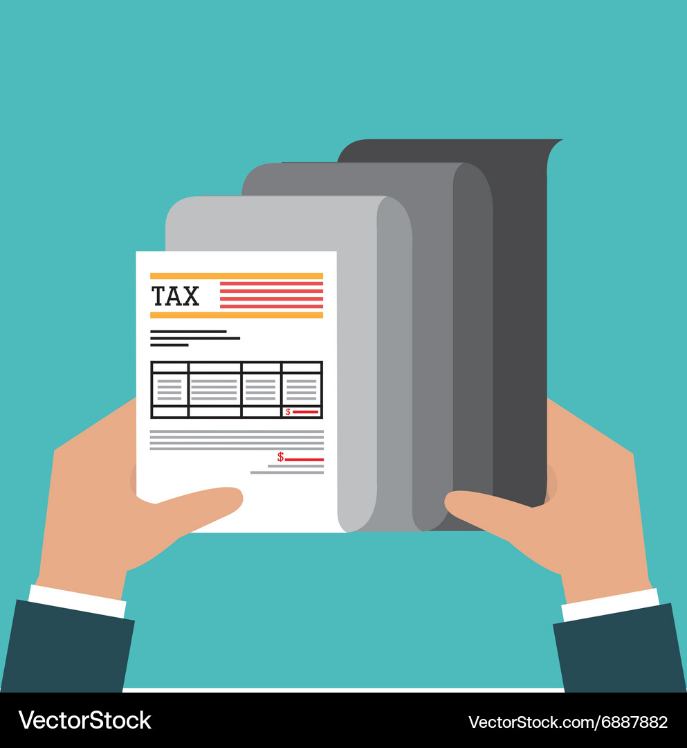 Government taxes payment Royalty Free Vector Image