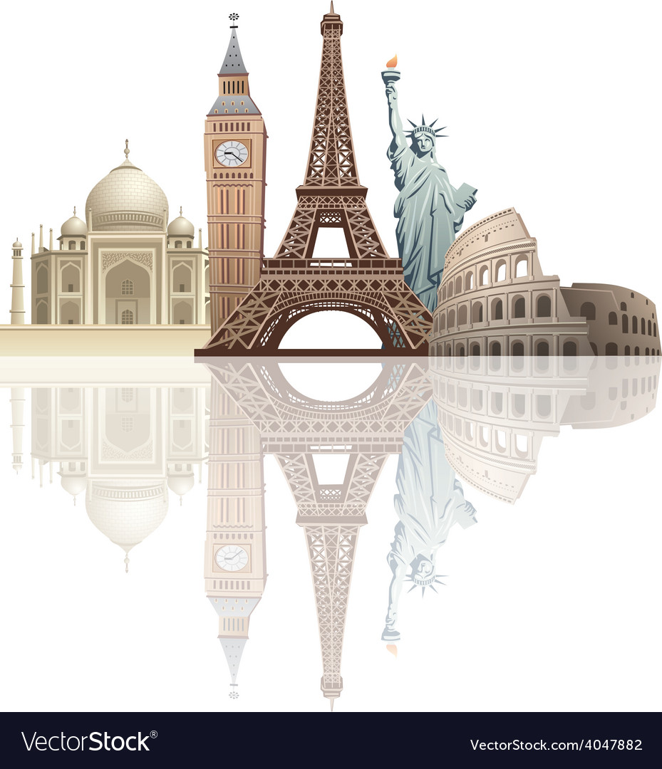 Landmarks Royalty Free Vector Image - VectorStock