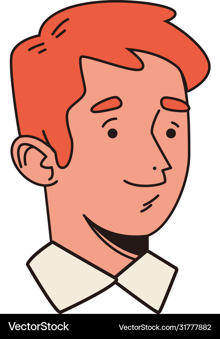 Young man male avatar character Royalty Free Vector Image