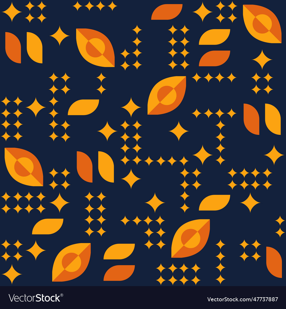 Abstract pattern with simple geometric shapes Vector Image
