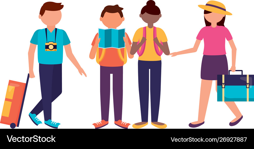 Isolated traveler people design Royalty Free Vector Image