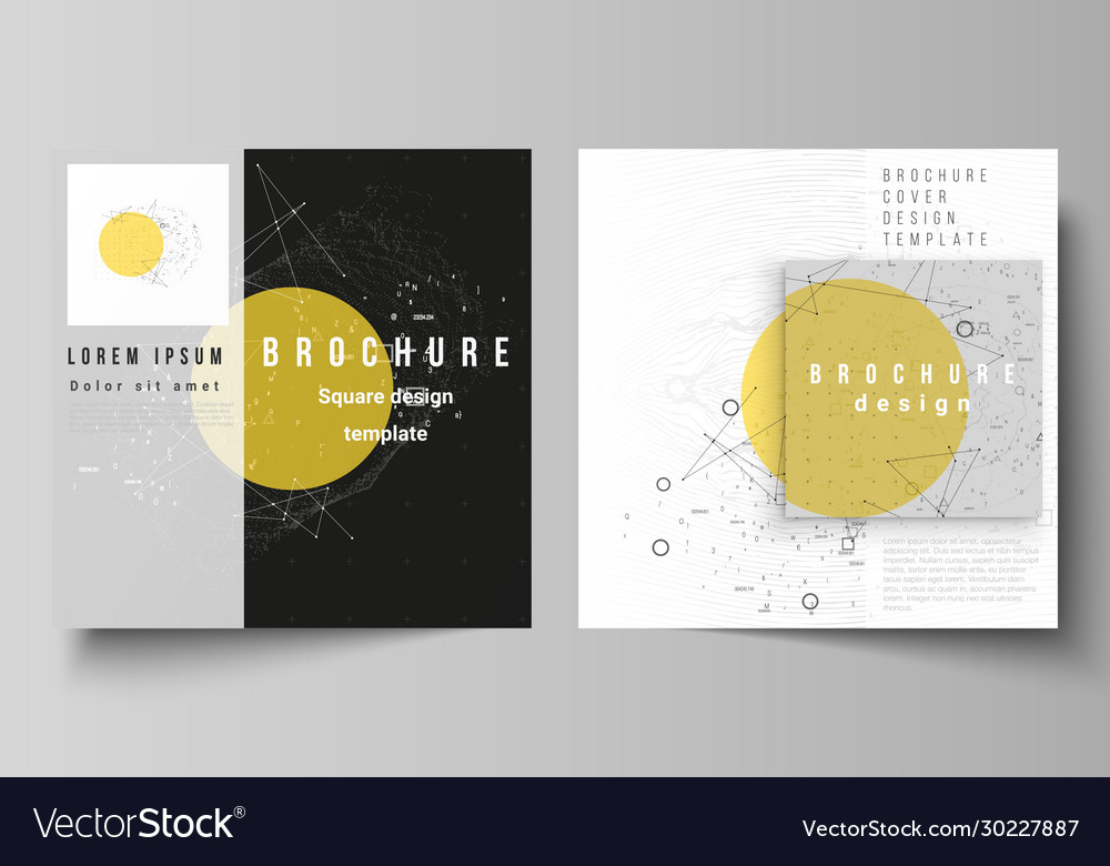 Layout two square format Royalty Free Vector Image