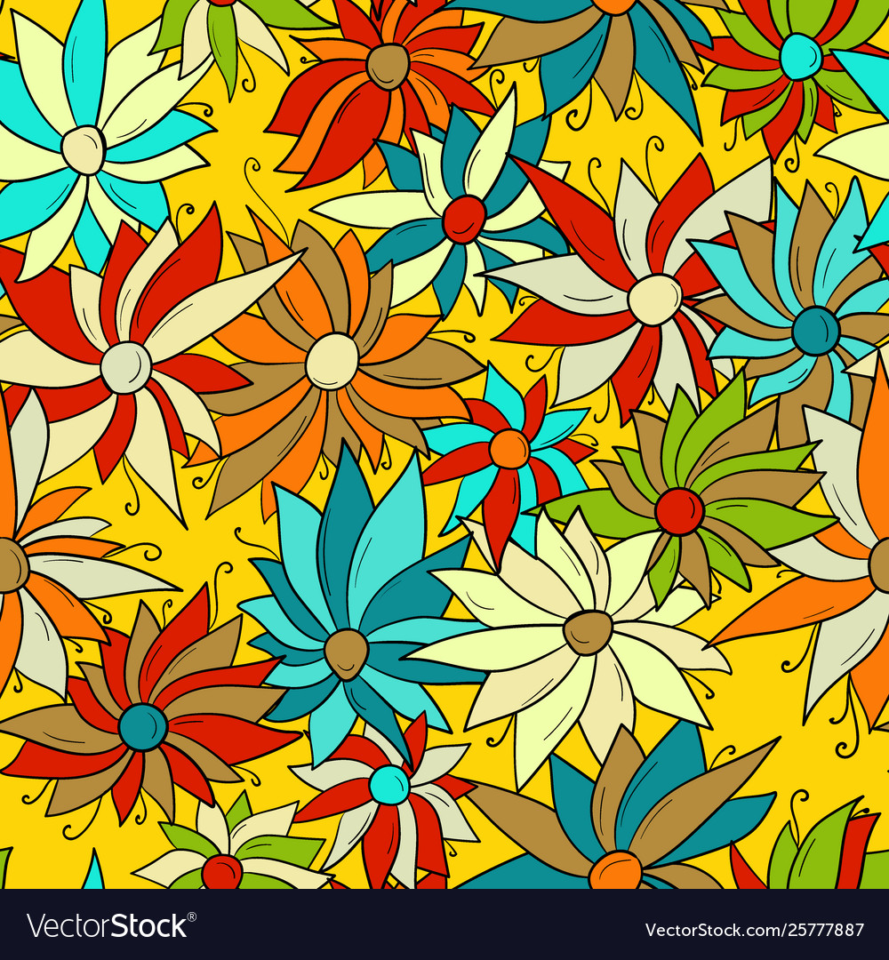 Seamless pattern background with different Vector Image