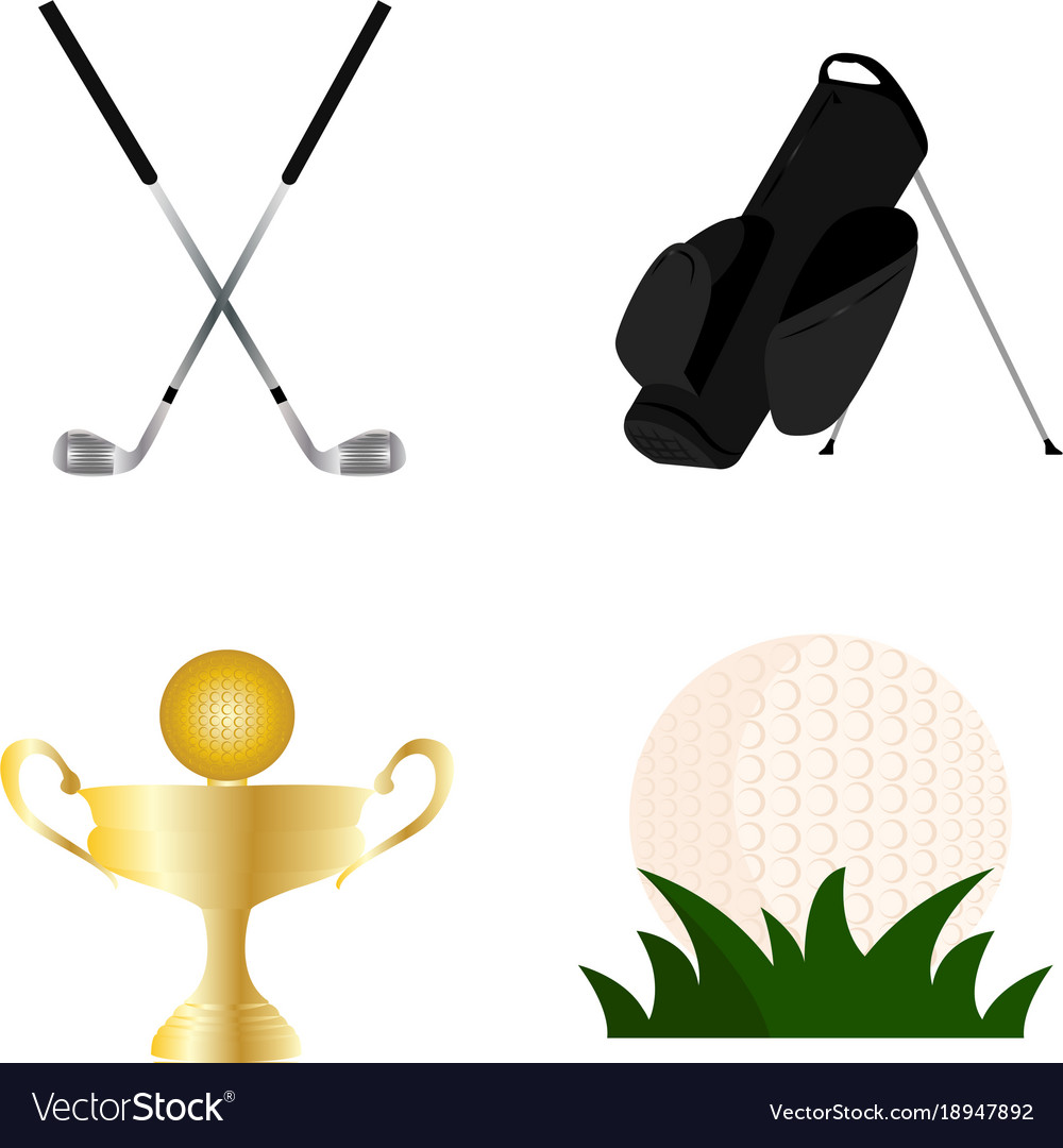 Abstract golf object Royalty Free Vector Image