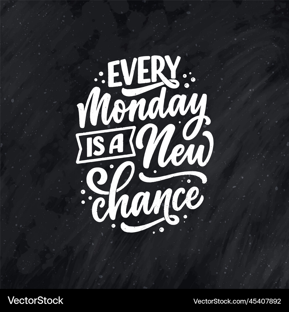 Hand drawn lettering quote in modern calligraphy Vector Image