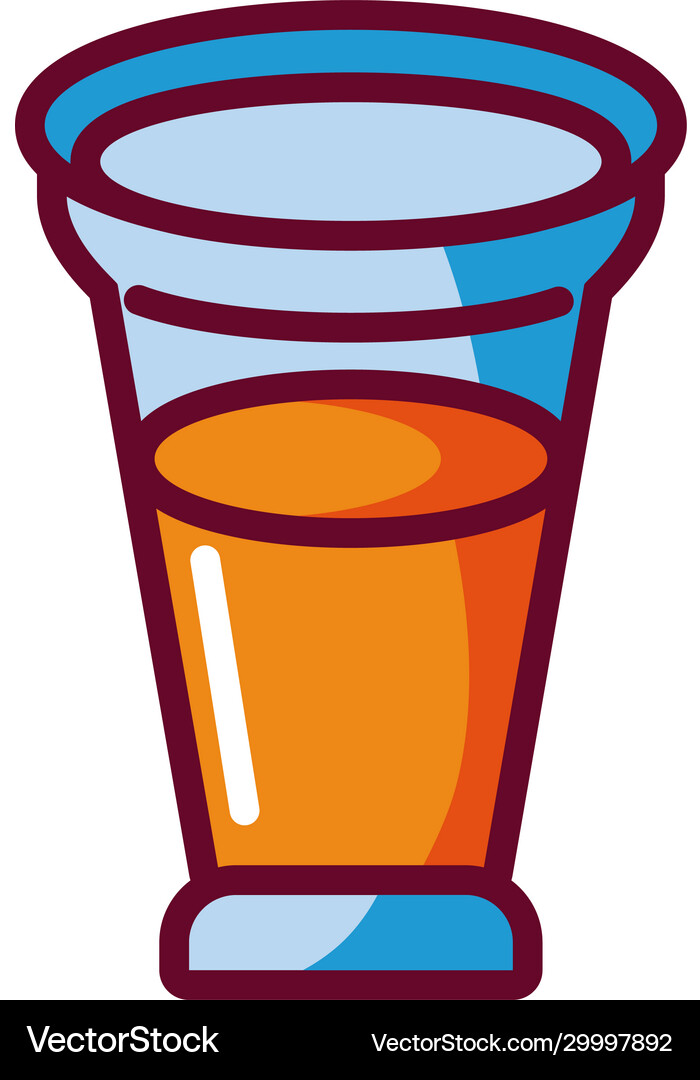 Liquor shot icon fill style Royalty Free Vector Image