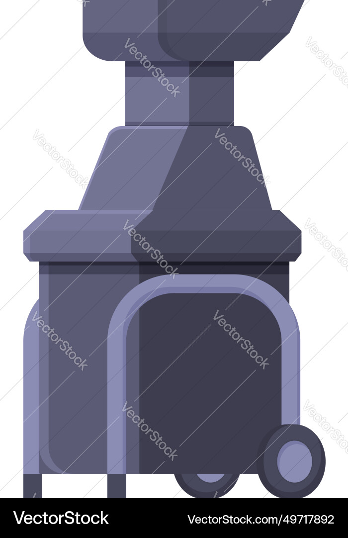 Metal shredder icon cartoon forest robot Vector Image