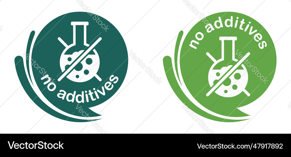 No preservatives icon - strikethrough lab tube Vector Image