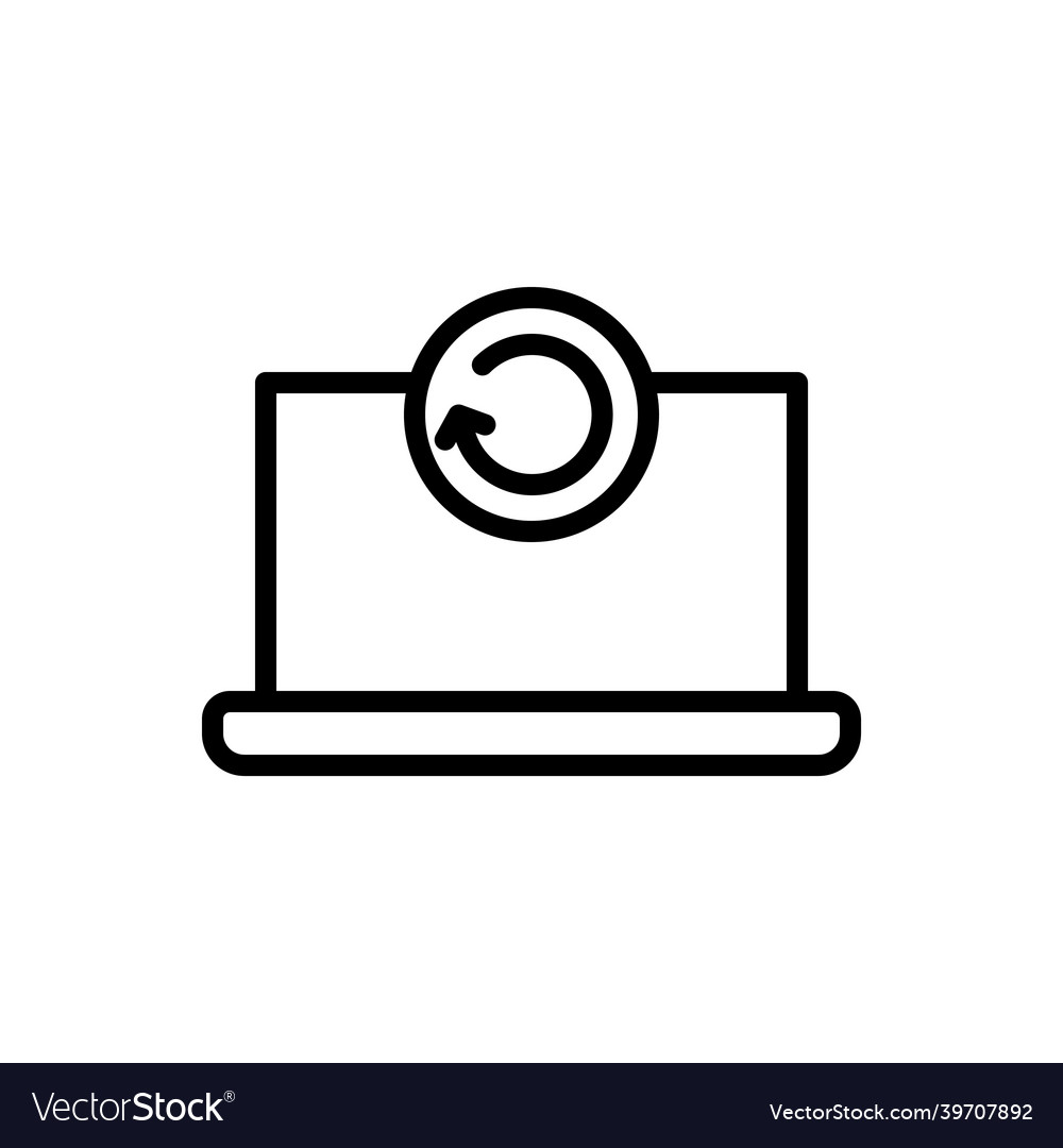 Update icon refresh Royalty Free Vector Image - VectorStock