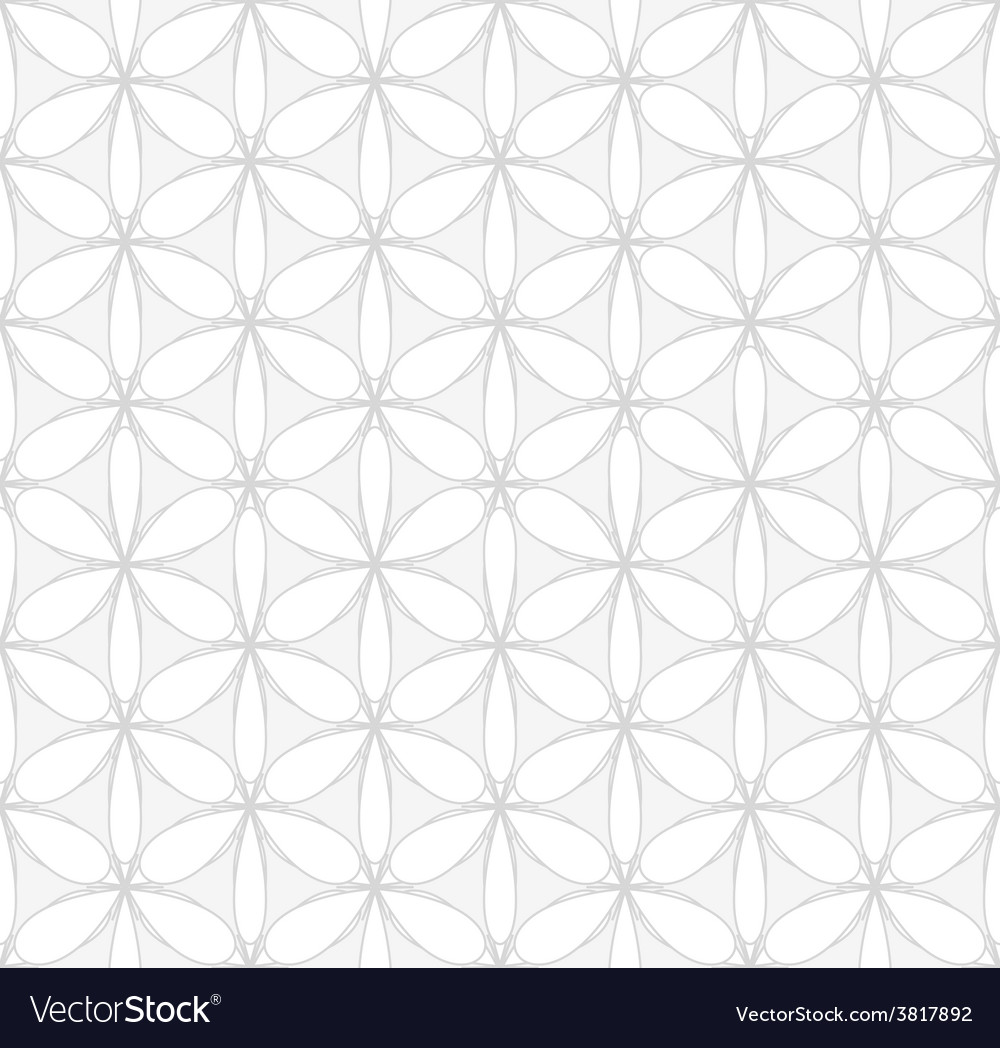 White and gray floral seamless pattern Royalty Free Vector