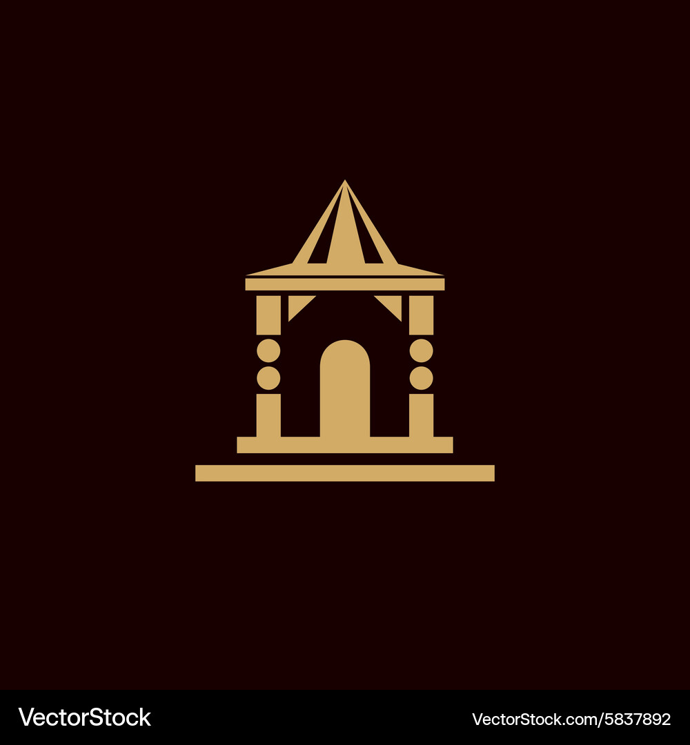 Wooden hut sign Royalty Free Vector Image - VectorStock