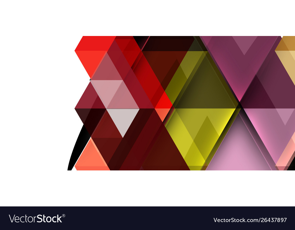 Abstract Triangle Pattern Colorful Backdrop Vector Image