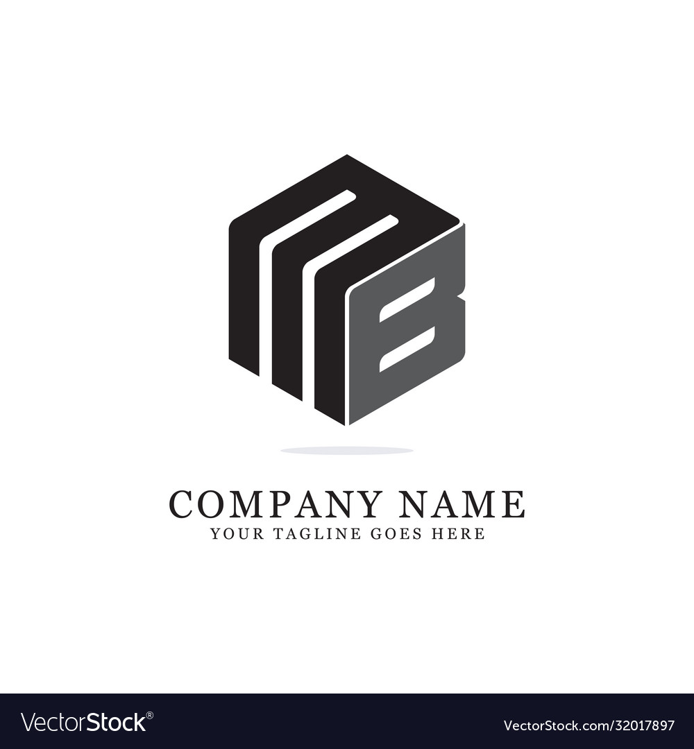 Mb initial logo designs creative Royalty Free Vector Image