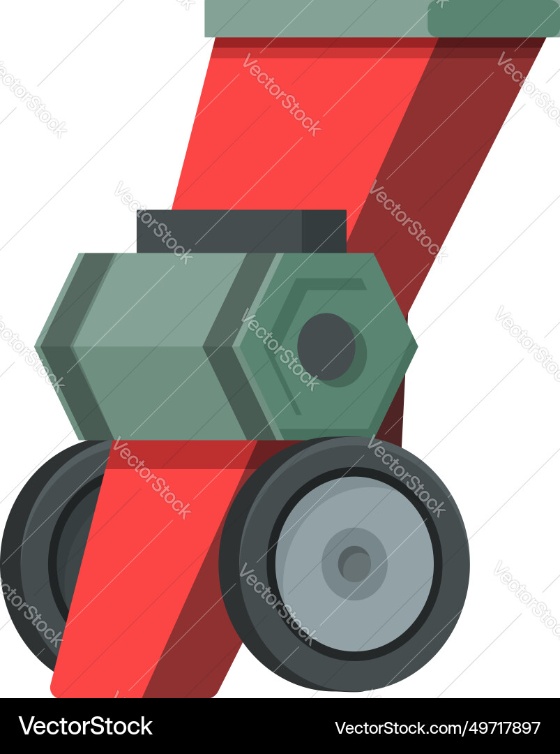 Motor shredder icon cartoon tool blower Royalty Free Vector