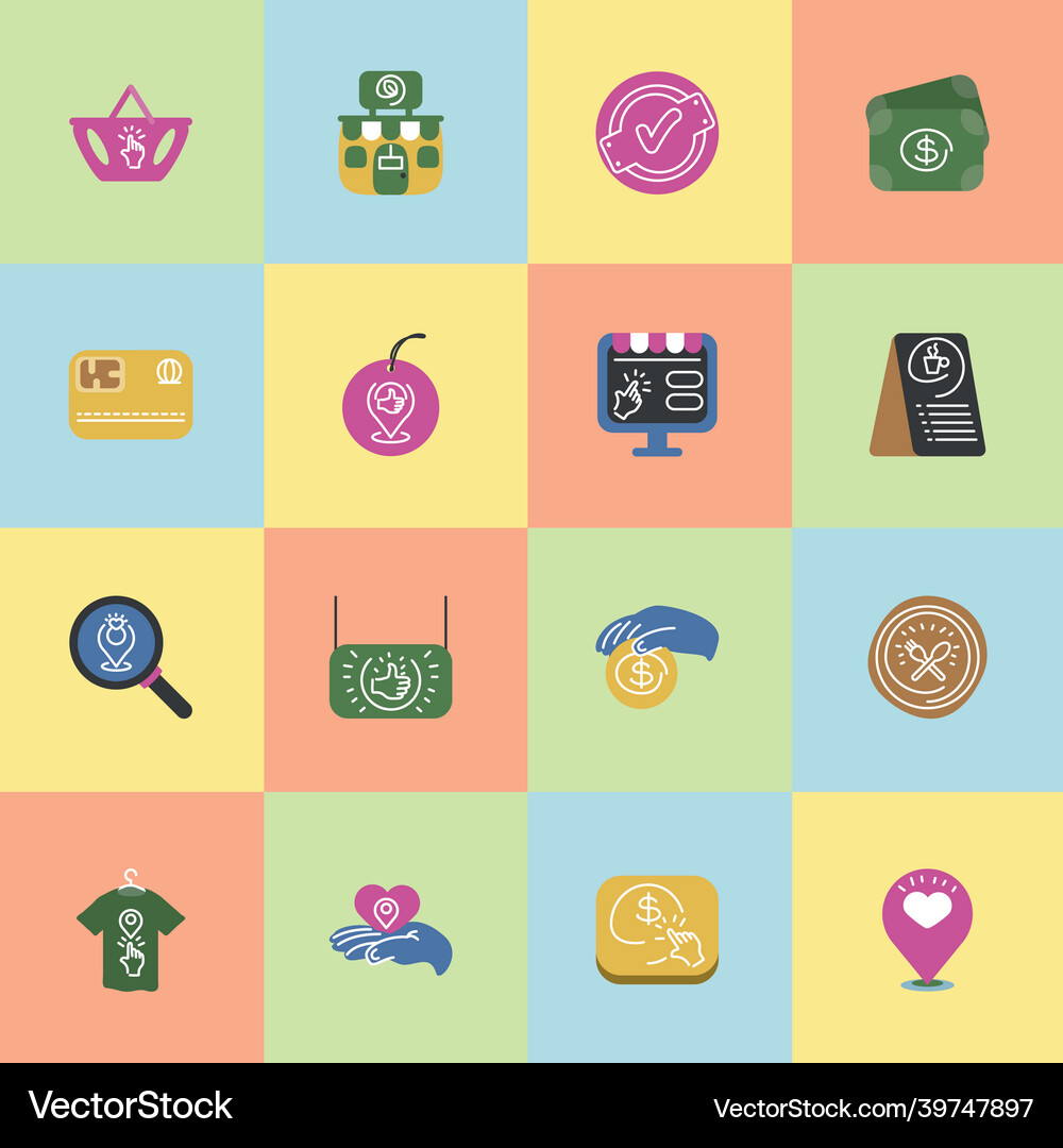 Set of small business Royalty Free Vector Image