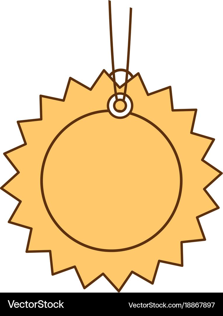 Shopping tag isolated icon Royalty Free Vector Image