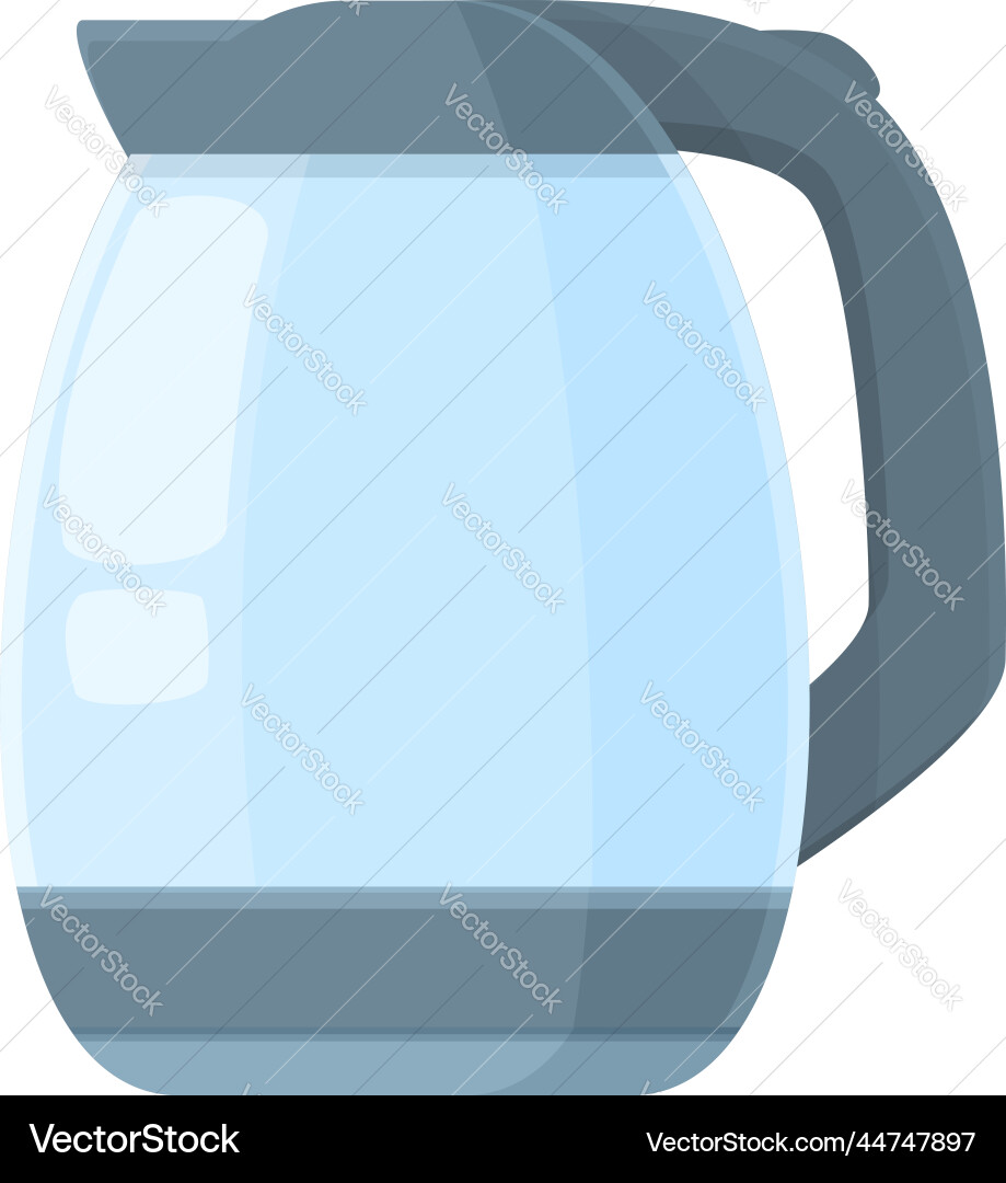 Transparent kettle icon cartoon water Royalty Free Vector