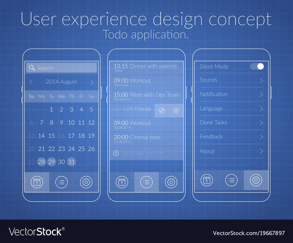 User design concept Royalty Free Vector Image - VectorStock