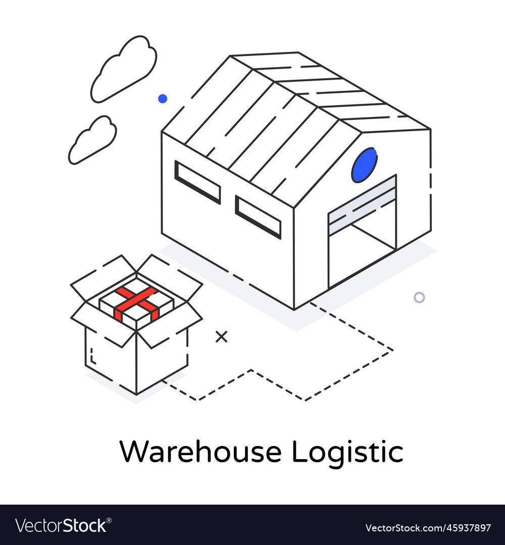 Warehouse logistic Royalty Free Vector Image - VectorStock