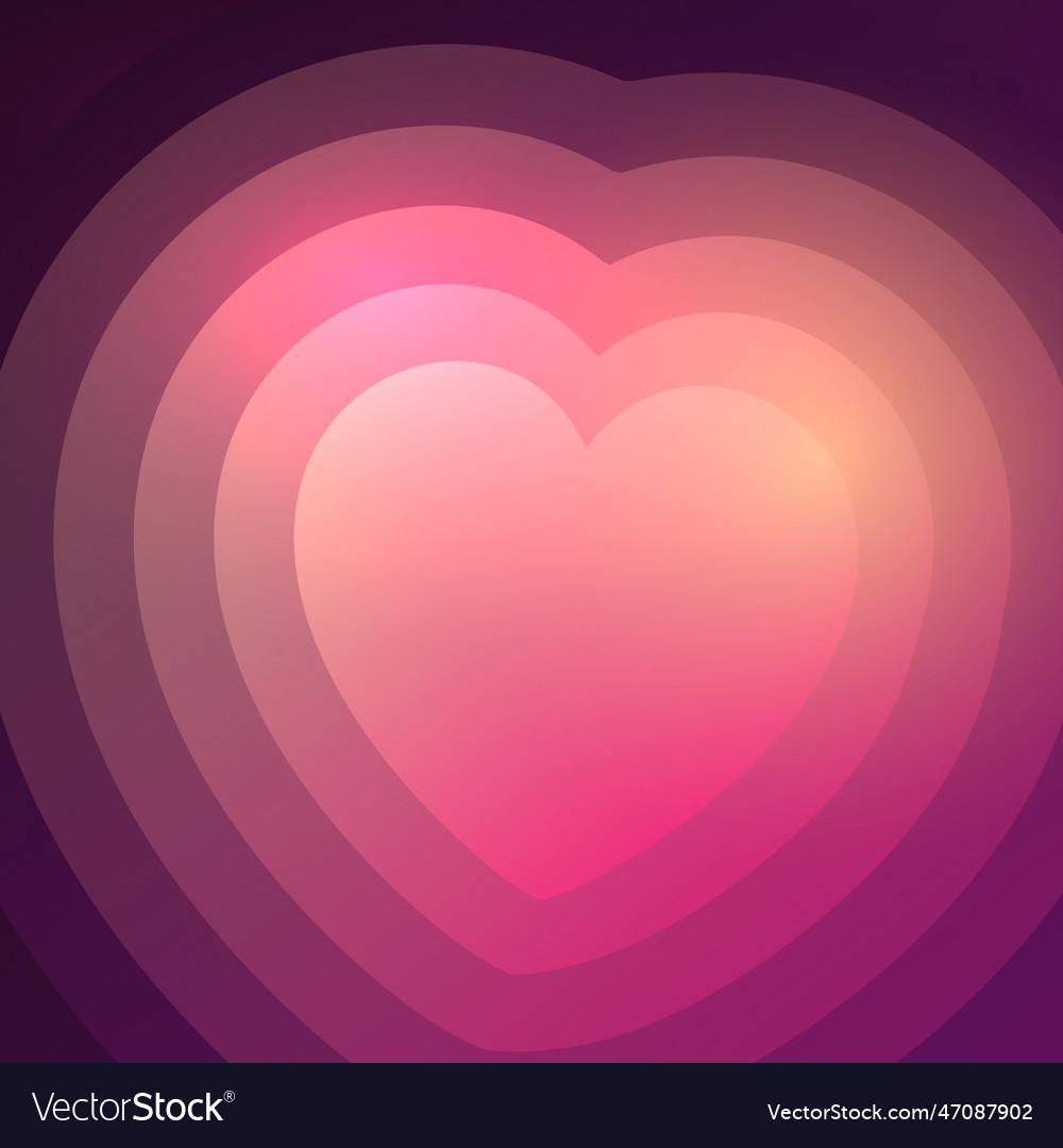 Abstract gradient heart background Royalty Free Vector Image